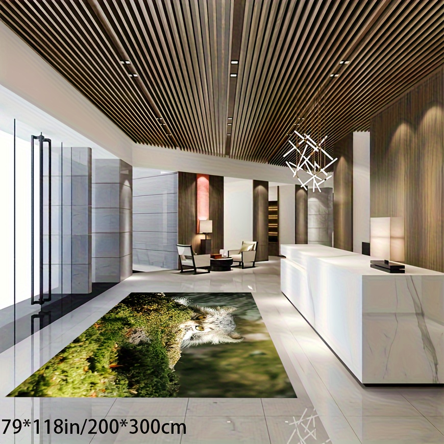 Luxurious Cashmere Green Cat Rug 1300gsm Thick - Temu Australia