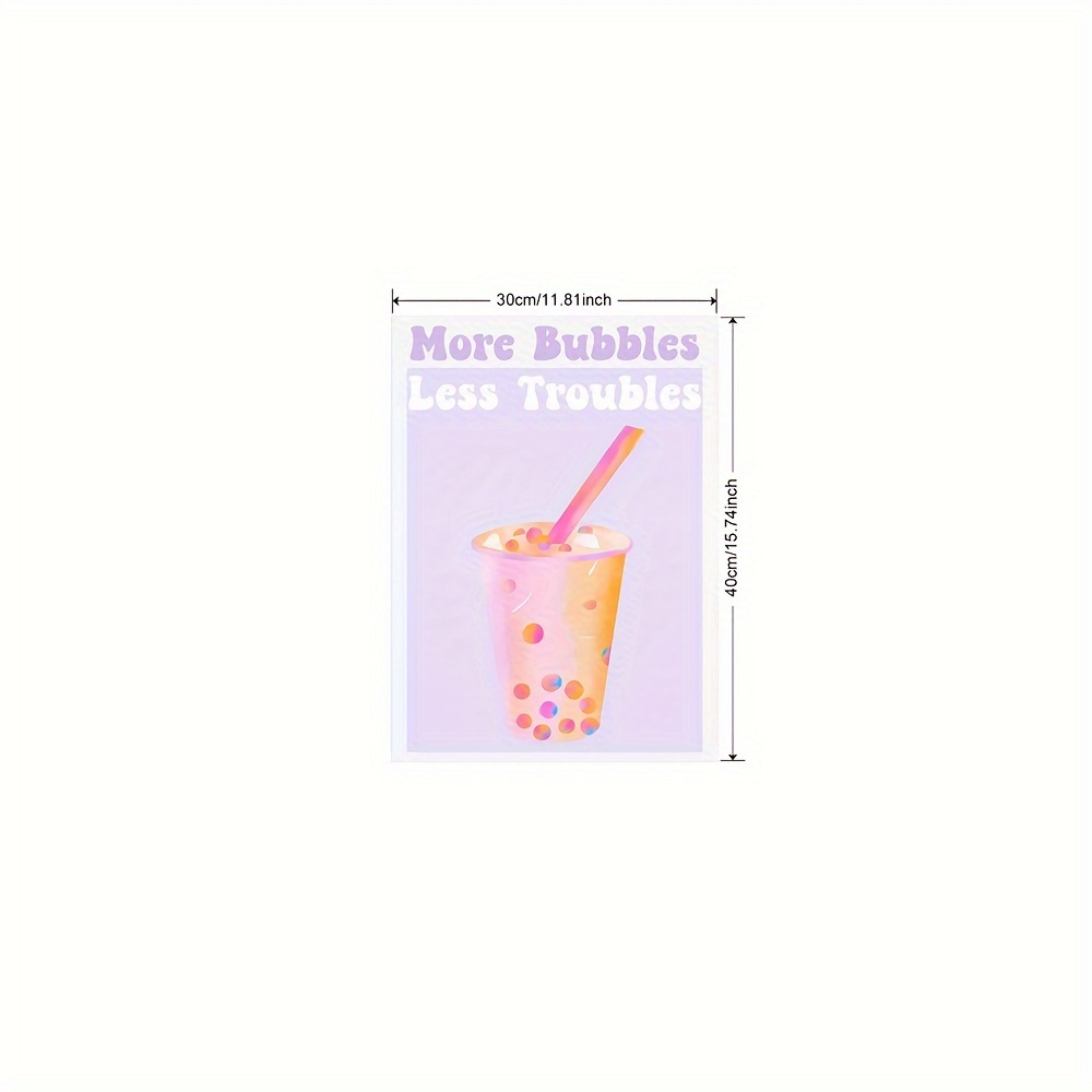 Improvement Poster Bubbles Less Troubles Wall Art Sunshine - Temu Portugal