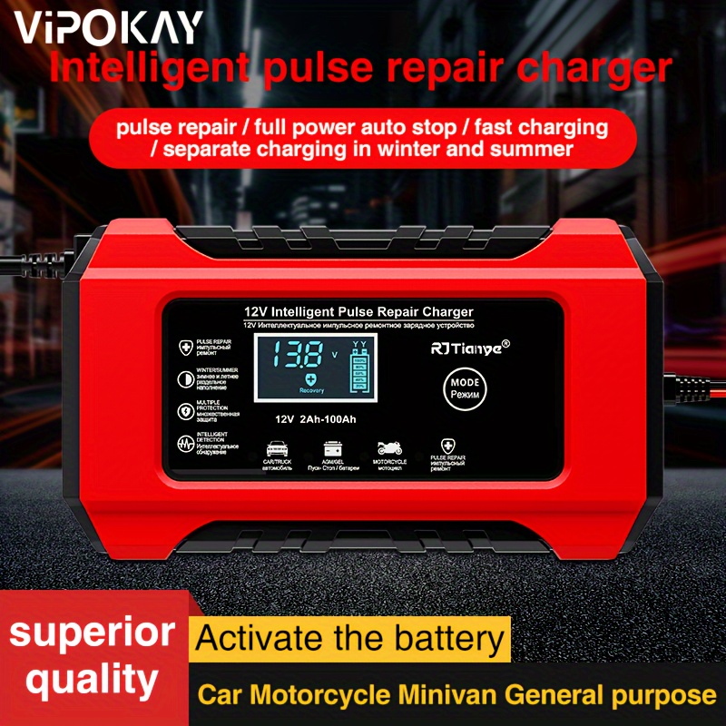 Smart 12v Battery Charger: Easy And Fast - Automatic Control Of Winter ...