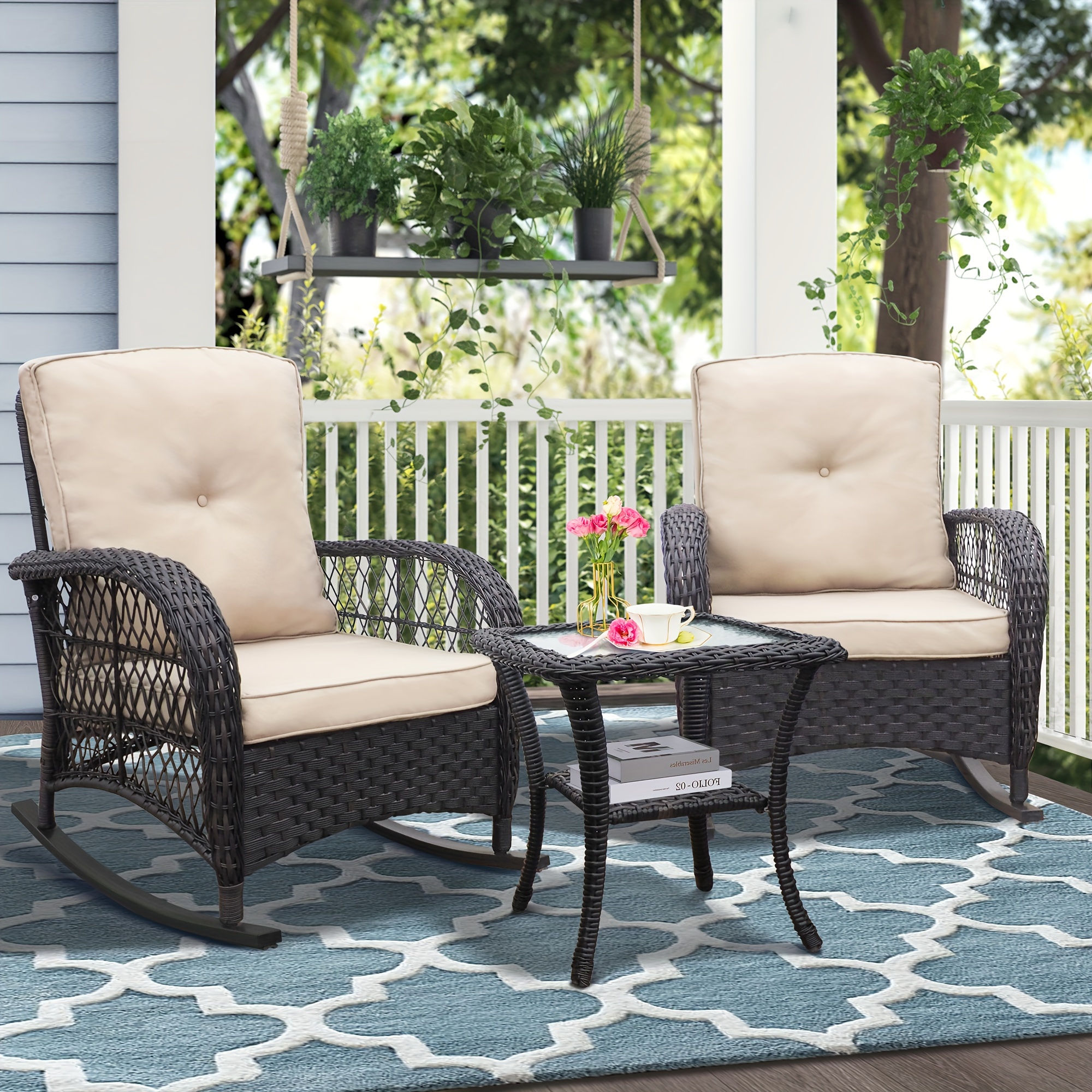 outdoor chair set patio conversation set 2 Temu