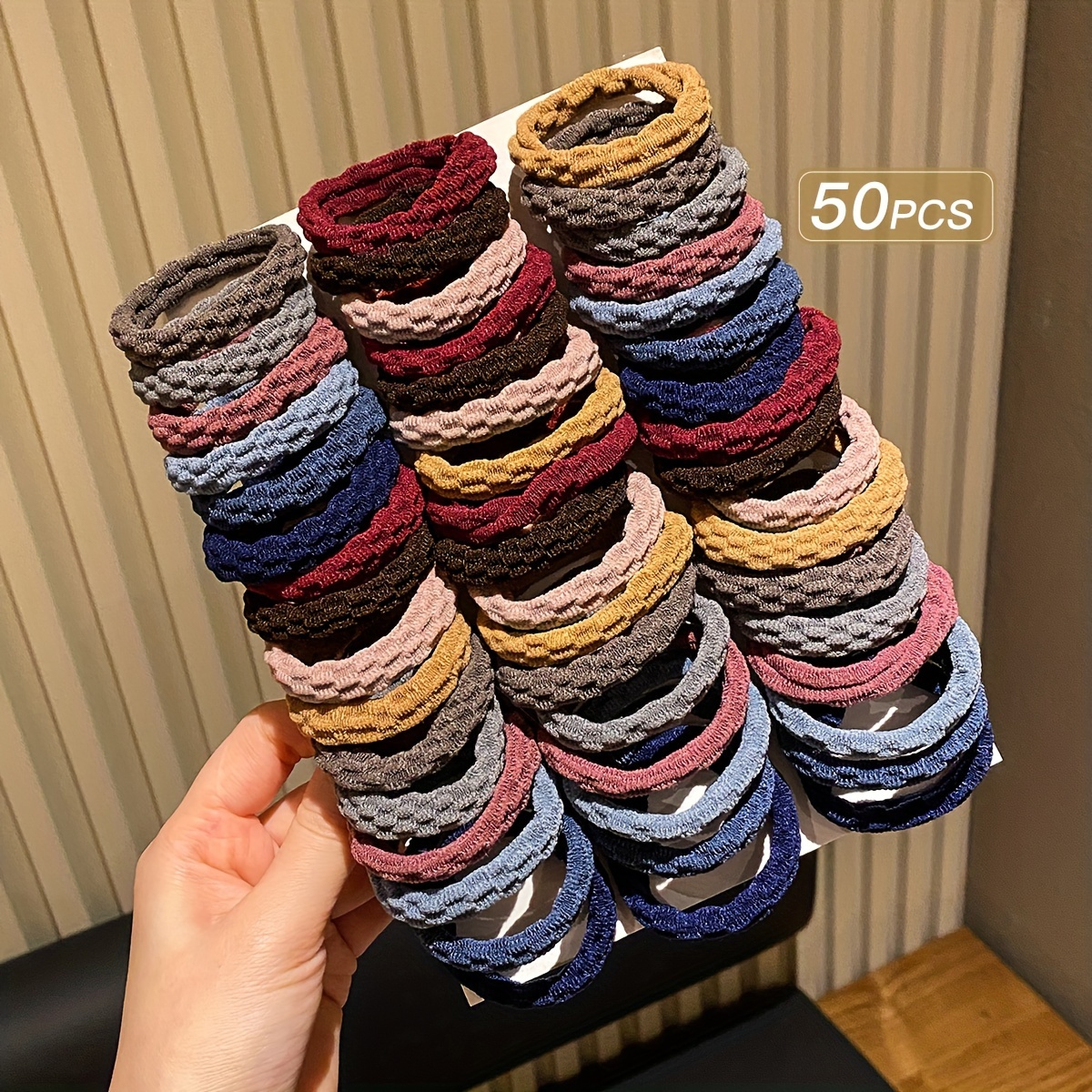 Girl Hair Accessories Colorful Elastic Hair Ties Sets - Temu Canada