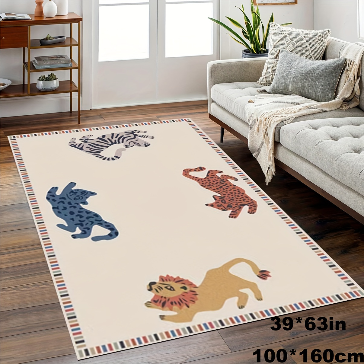 Decorative Living Room Soft Carpet Machine Washable Non slip - Temu Canada