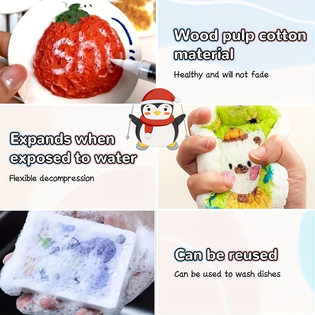 Magic Foam Texture Painting Kit Magic Puffy Paint, Magic Foam Puffy ...