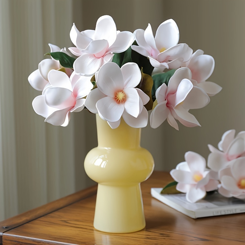 Art Deco Style Magnolia Realistic Touch Artificial - Temu