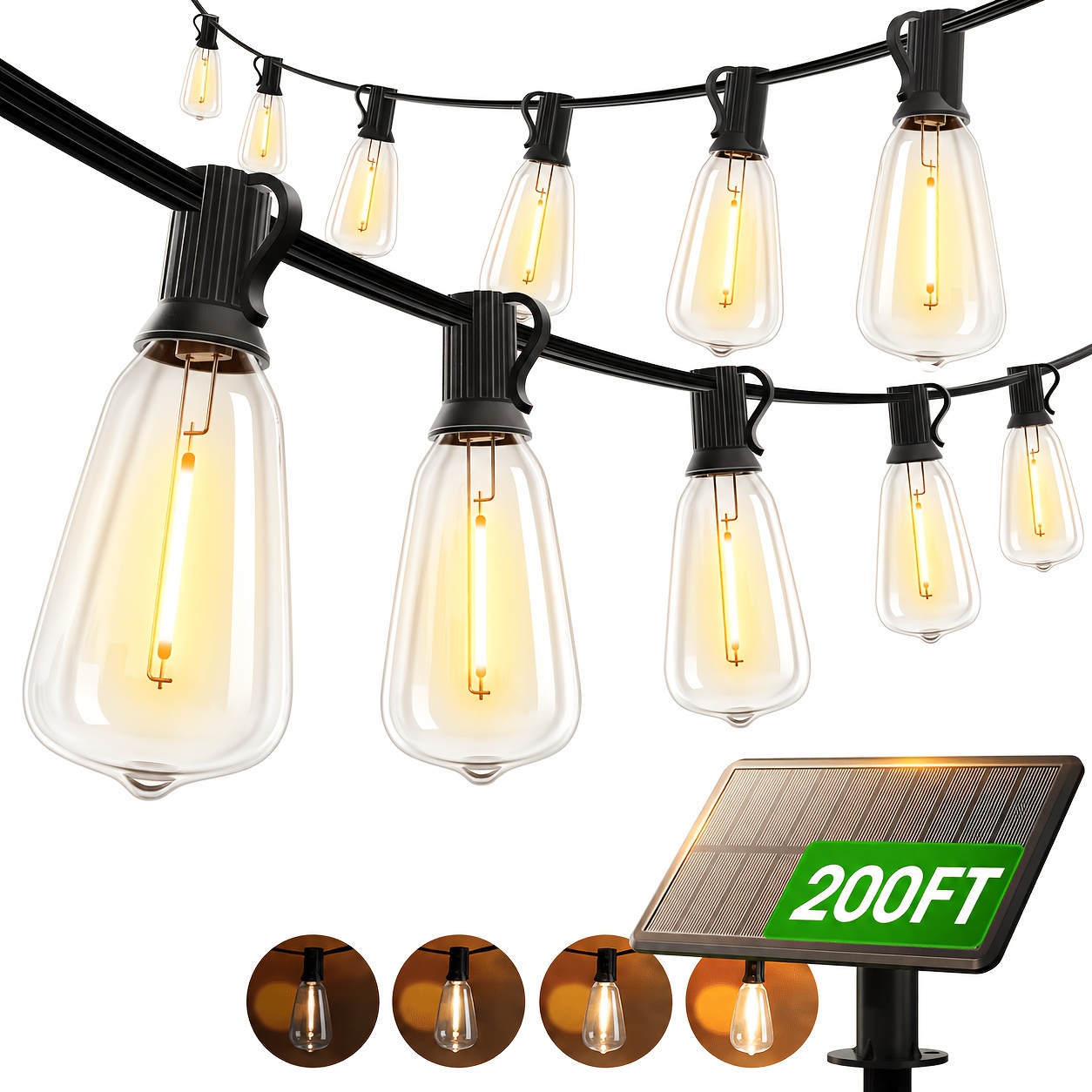solar string lights sold on Temu United States