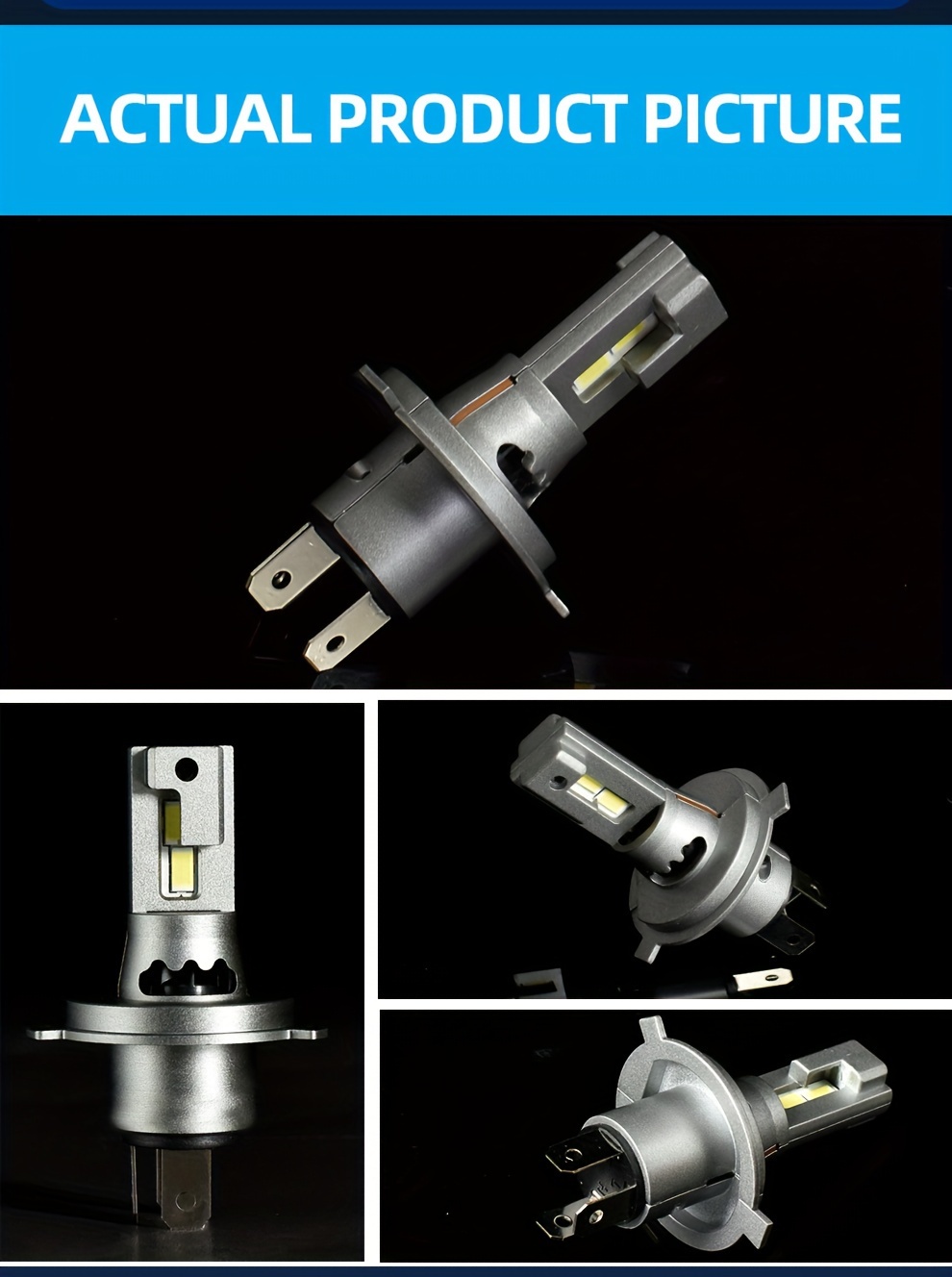 2-pack Plug & Play Led Headlight Bulbs H4/9003/hb2/p43t - 60w, 6000k ...