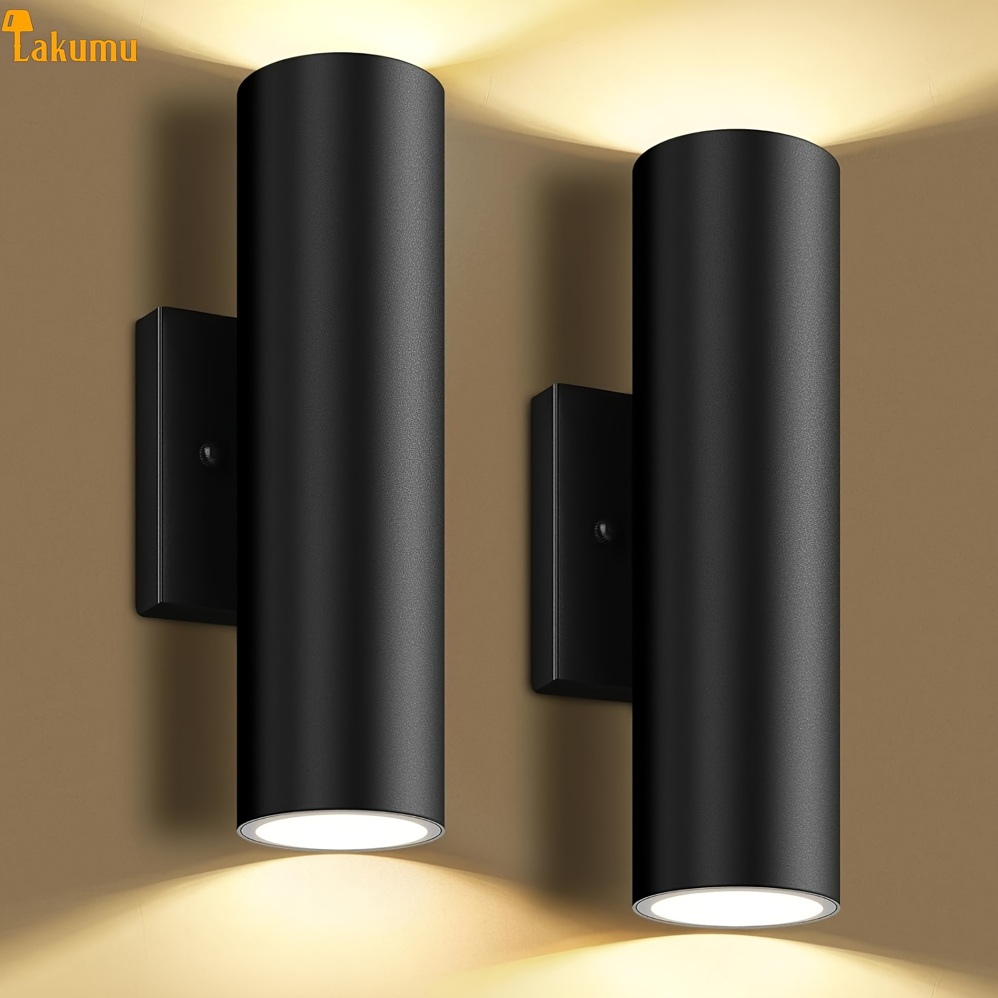 Outdoor Wall Lights 2700k Integrated Led Cylinder - Temu