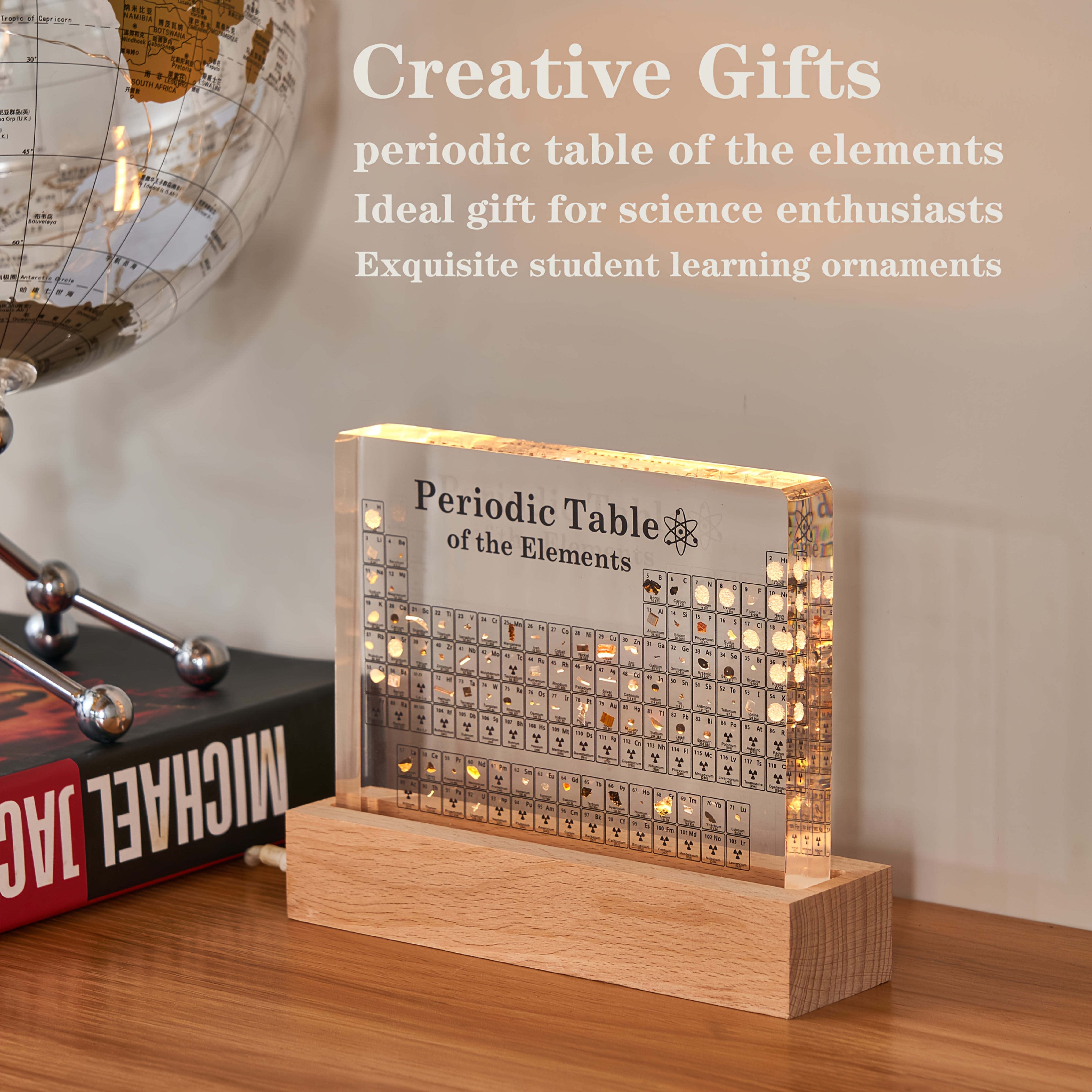 periodic table with physical elements sold on Temu United States