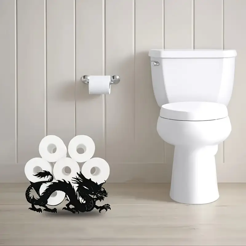 1개 용 디자인 화장지 홀더 욕실 휴지 보관 선반 화장지 보관 용기 가정 장식 욕실 액세서리 욕실 보관 및 Temu