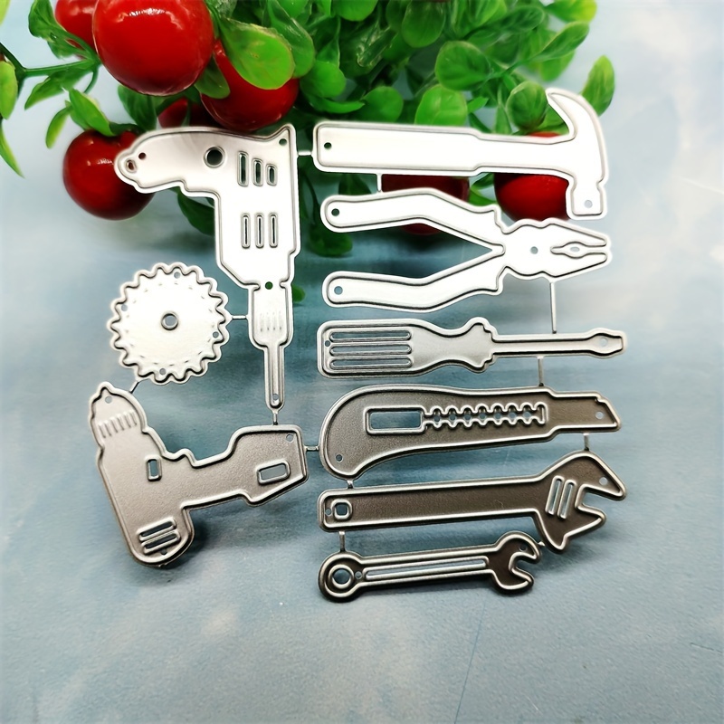 9-piece Diy Scrapbooking Tool Set, Precision Metal Die Cuts For Card ...