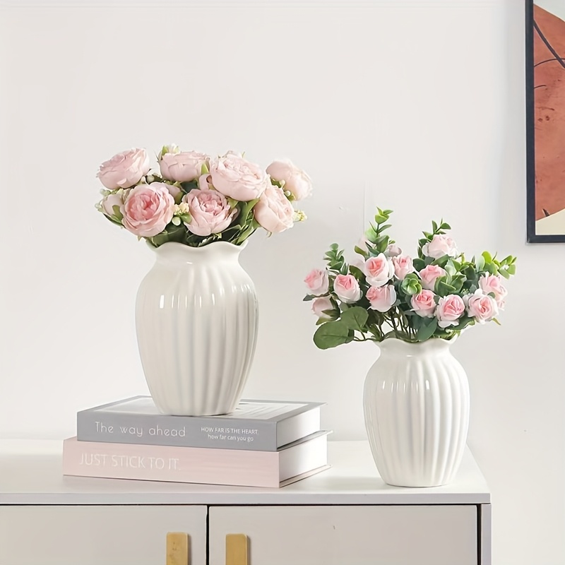 white ceramic vase sold on Temu United States