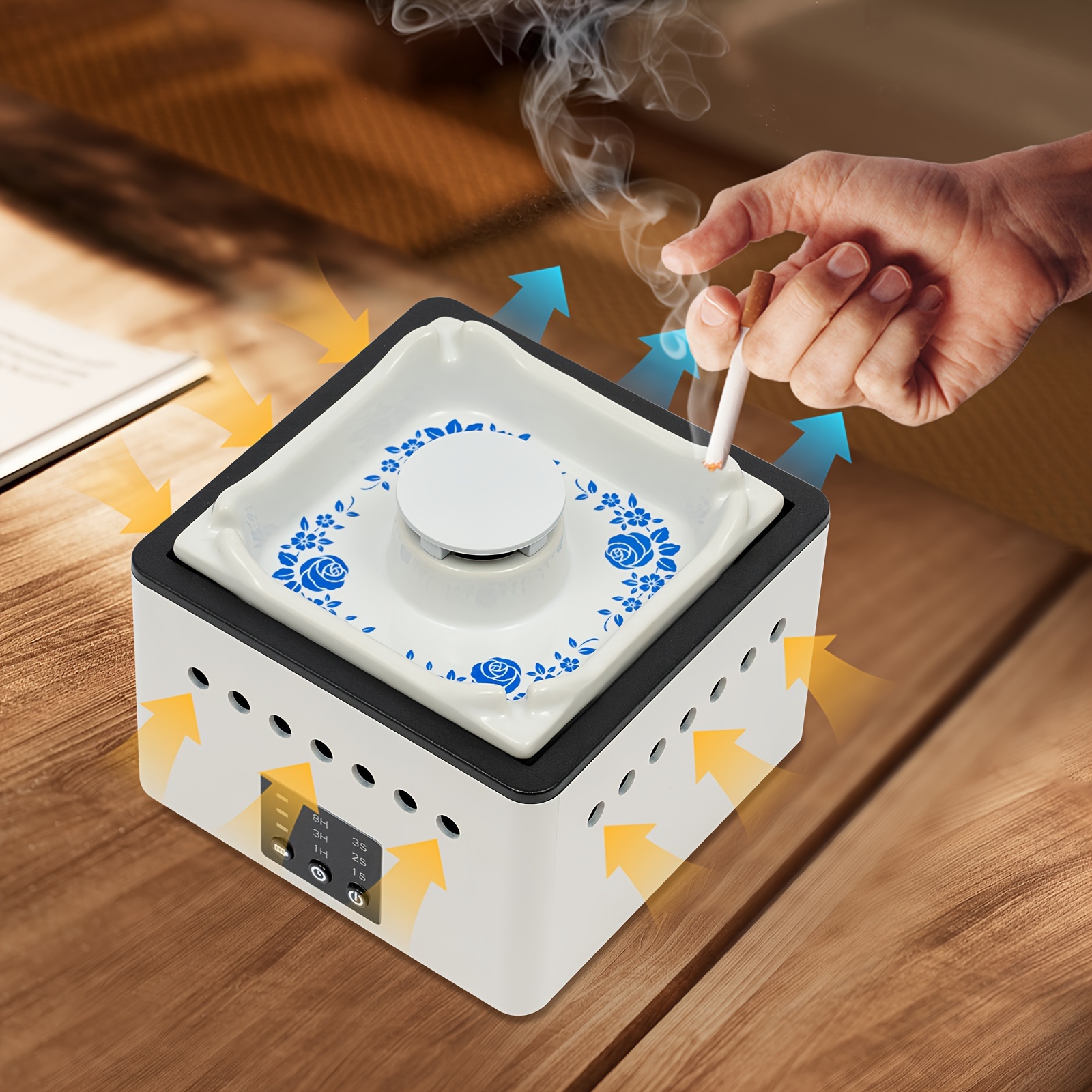 home smoke grabber filter smokeless ashtray cigarette odor Temu