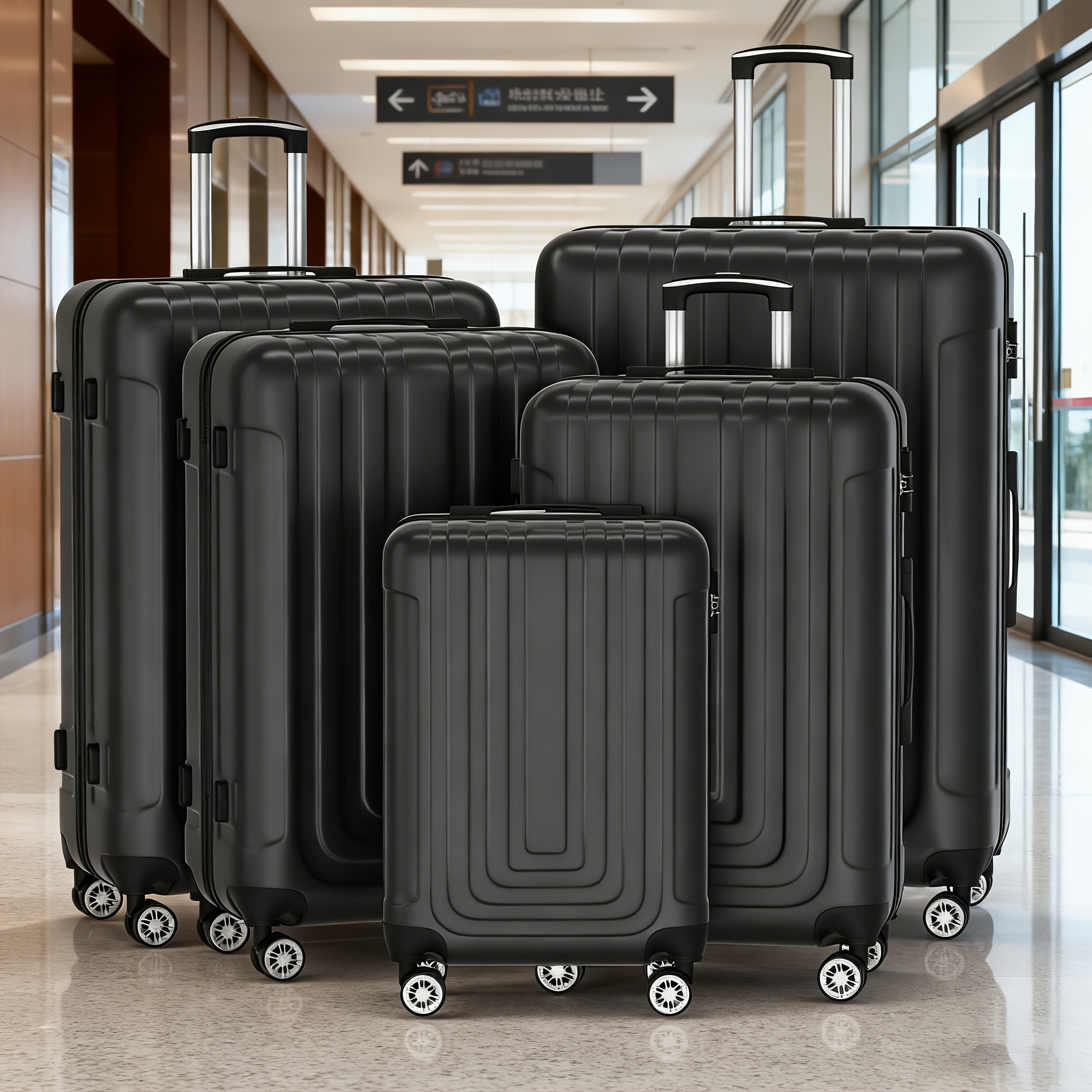 hard shell luggage sets sold on Temu United States