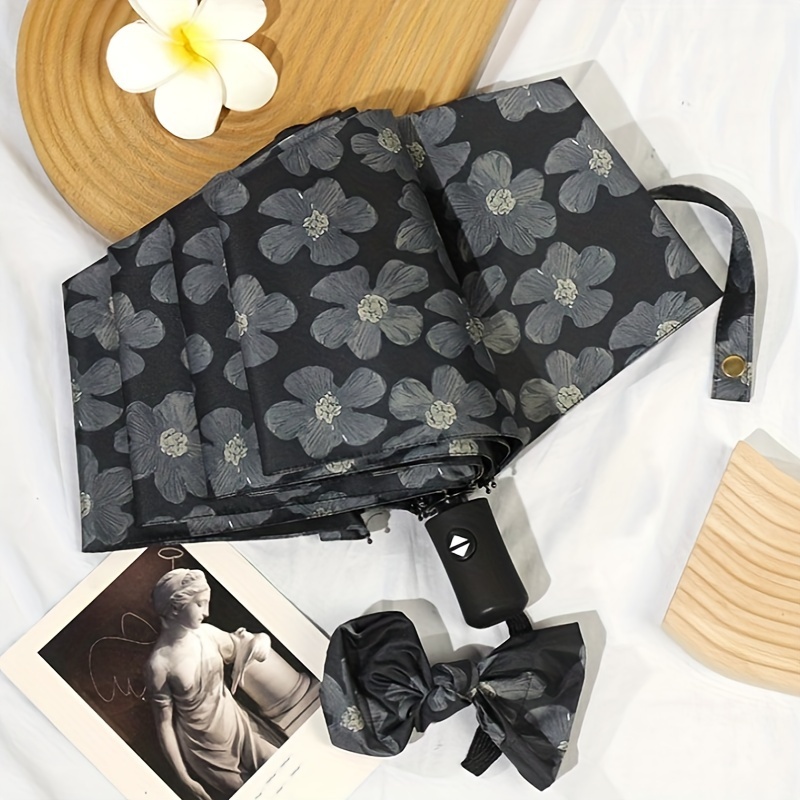 Three Fold Automatic Umbrella Retro Automatic Sun Umbrella - Temu ...