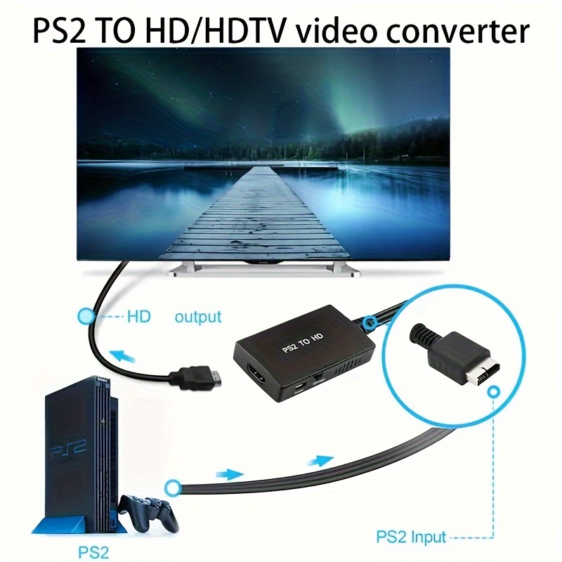 Compatible With Ps2 To Hdtv Ps2 To 1 2 Connector With Audio And Video ...