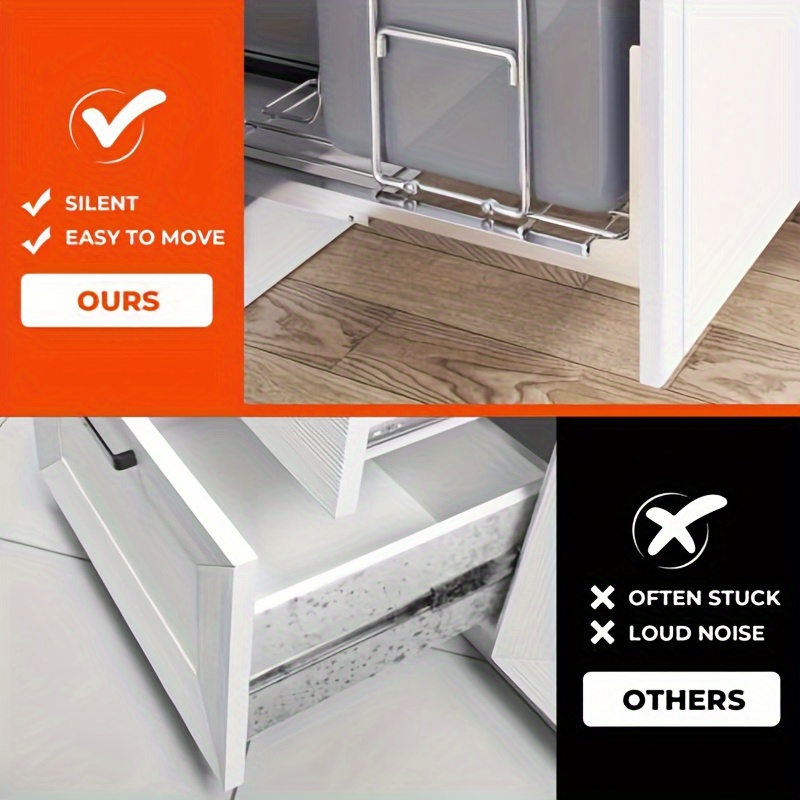 43 Quart Pull Bin Lid Sliding Mount - Temu