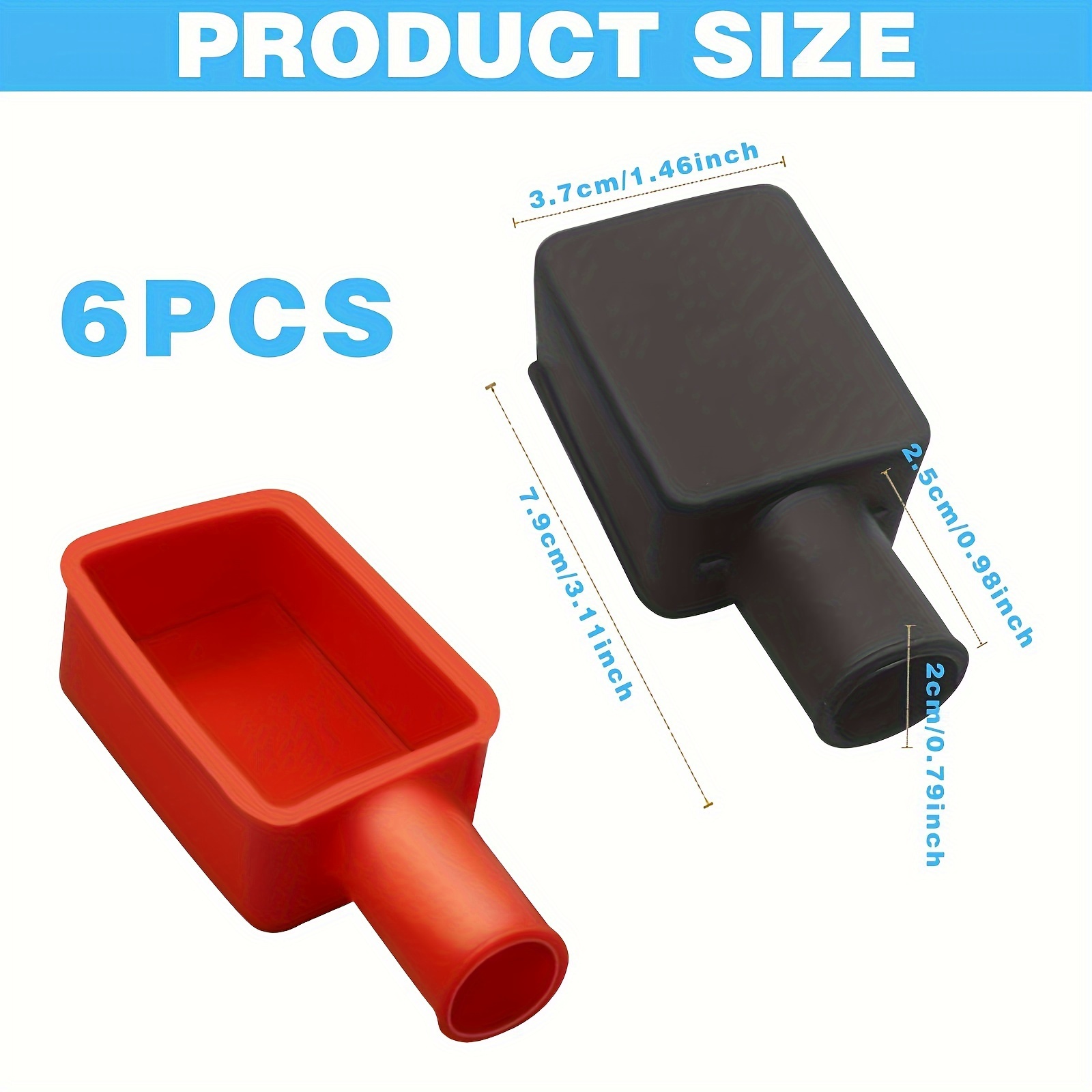 Rubber Battery Terminal Covers Insulating Protector Caps - Temu