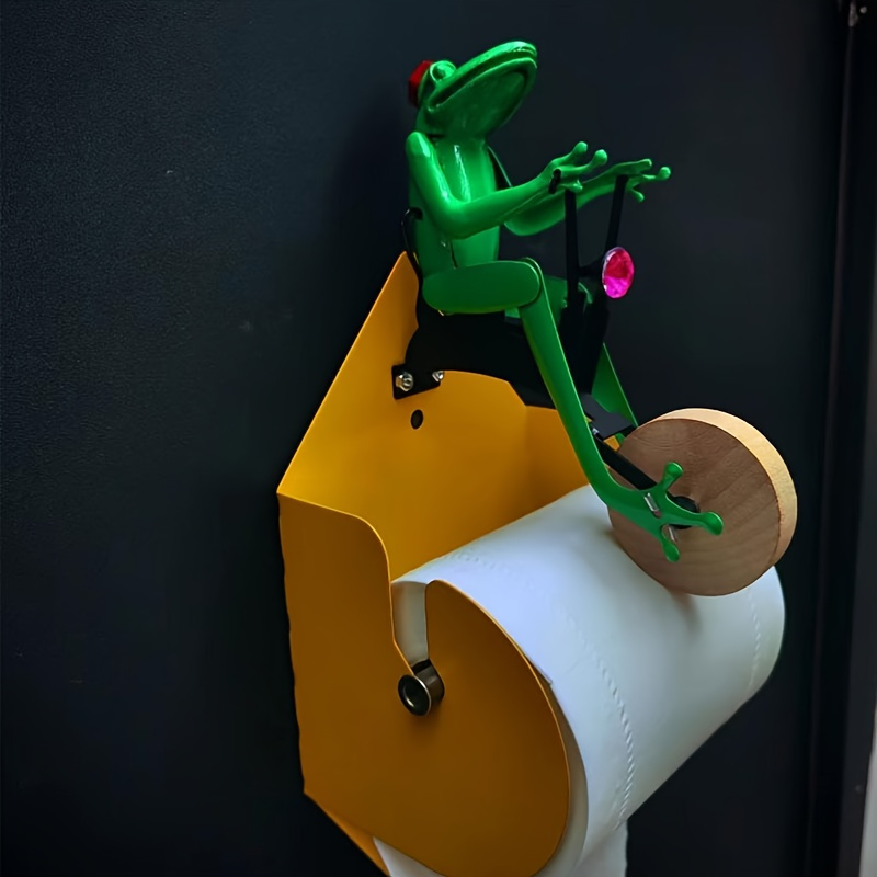 Creative Frog fashionable Bicycle Toilet Paper Holder
