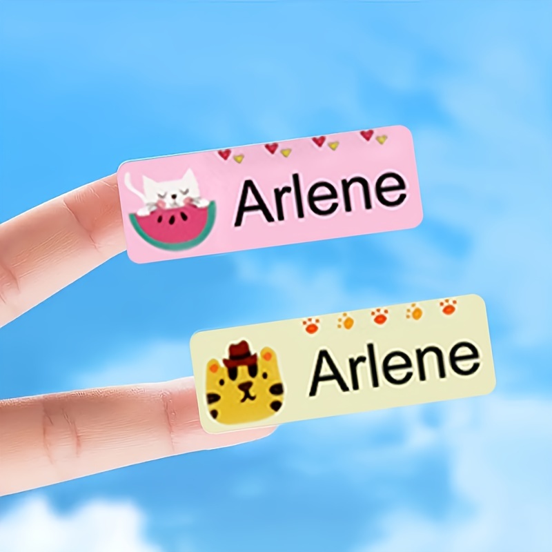 Personalized Name Stickers: Customizable Animal themed - Temu