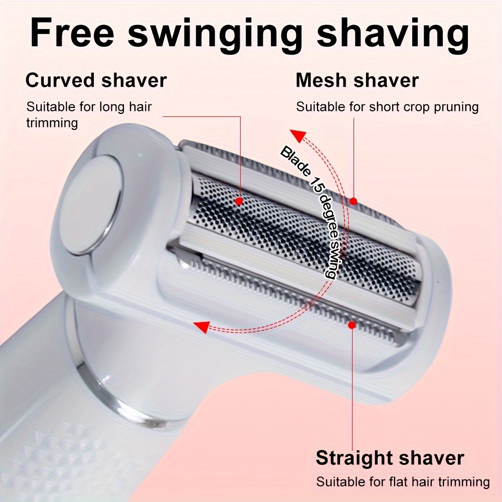2 In 1 Women's Electric Shaver, Full Body Hair Removal, Leg & Underarm ...