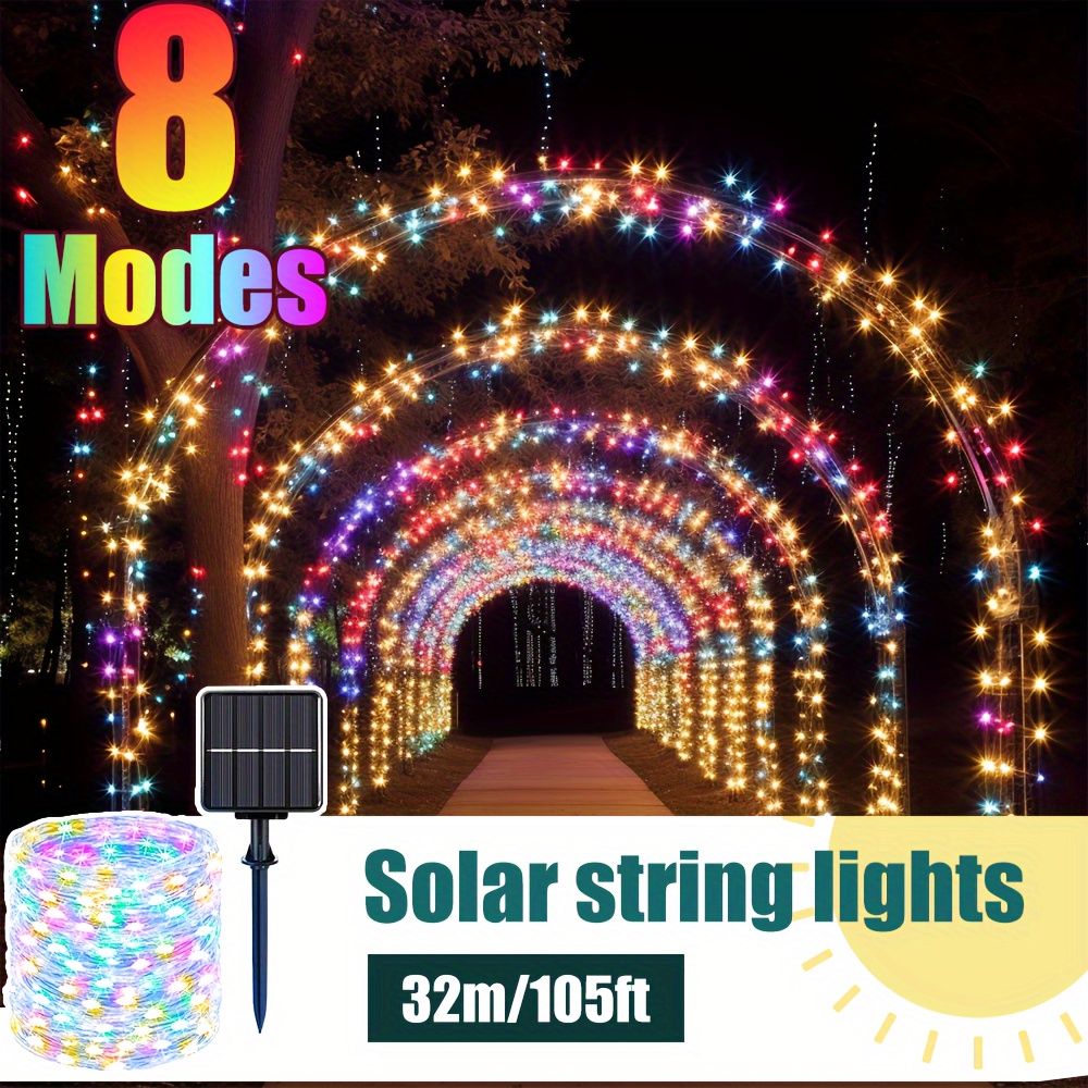 50/100/200/300 Led Solar Outdoor Waterproof String Lights - Temu Australia