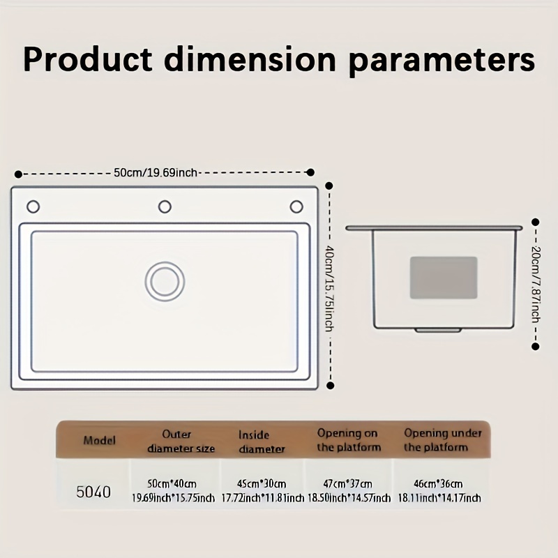 Modern Stainless Steel Single Bowl Kitchen Sink Sound - Temu