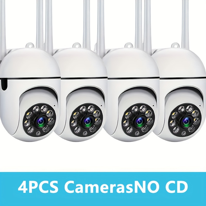 Caméra Sécurité Fil Hd 2mp 1 4pc Ptz Ip - Temu France