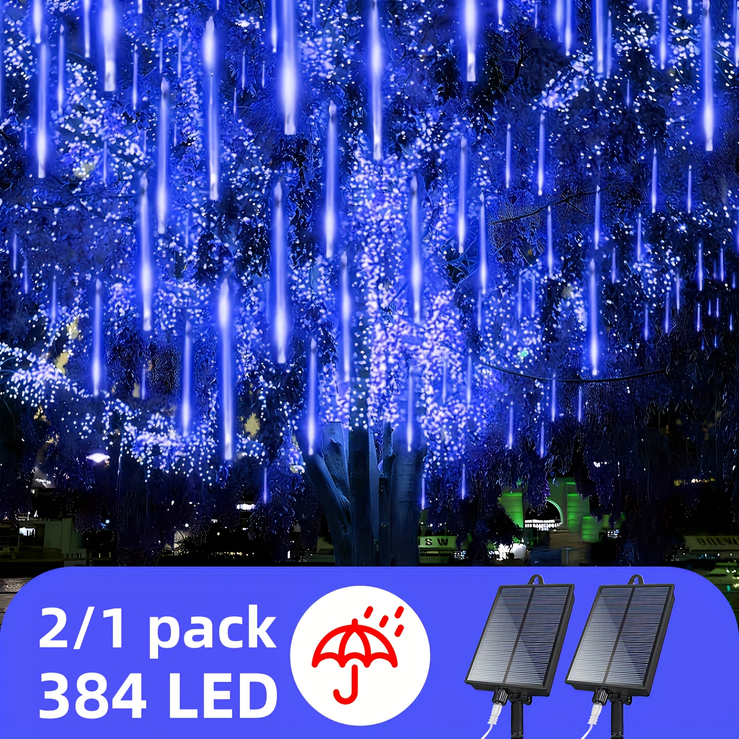 solar christmas lights sold on Temu United States