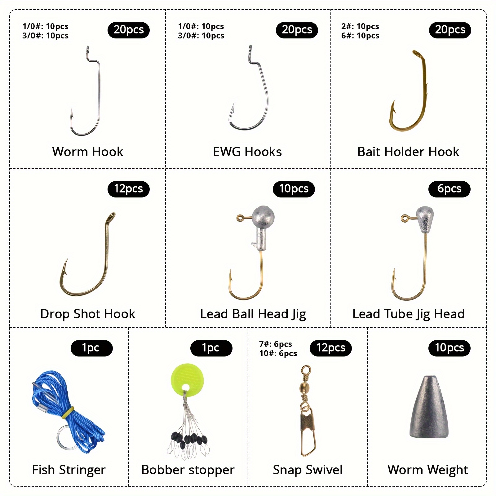 Terminal Tackle Kits Fresh Saltwater Bass/panfish/trout - Temu