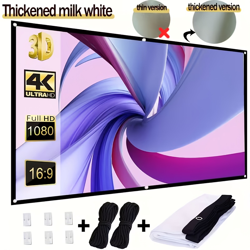 projection screen sold on Temu United States