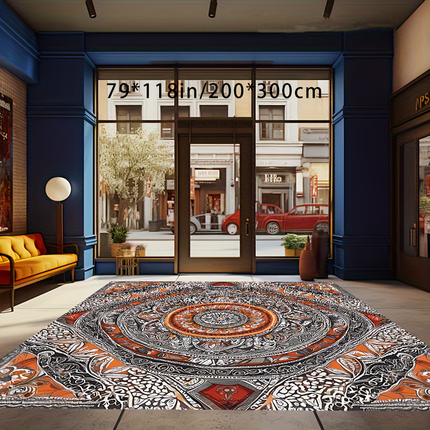 Creative Artistic Floral Pattern Carpet Area Rug Soft Carpet - Temu Canada