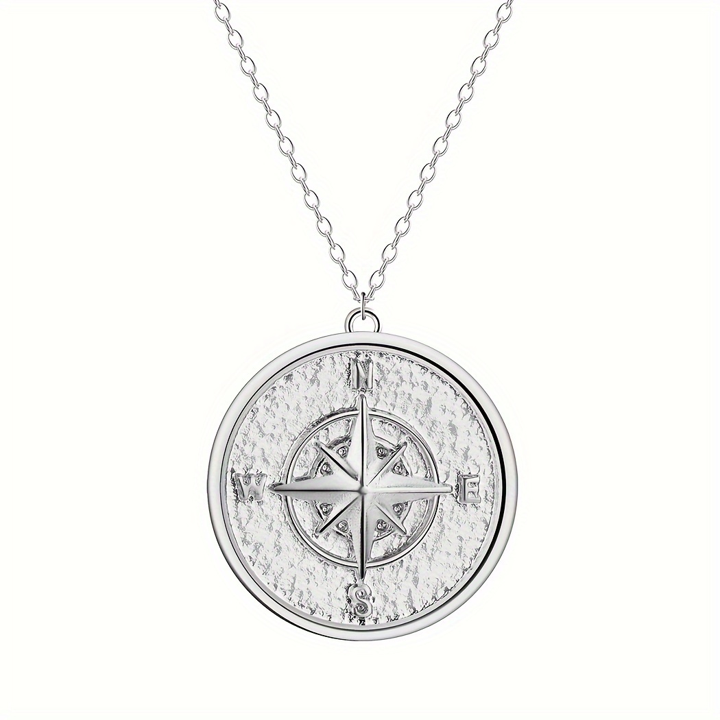 Compass Pendant Necklace Men's Retro Necklace Accessories - Temu United ...