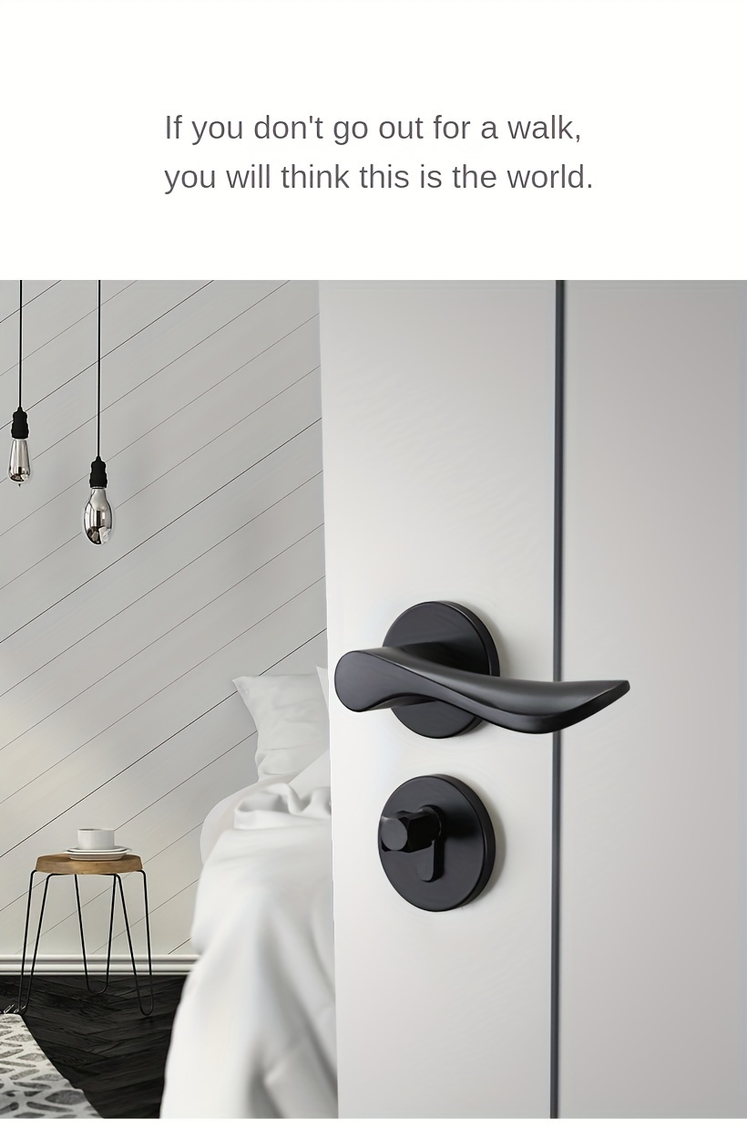 Bedroom Lock Tongue Mute Wooden Door Thickened Lock Indoor - Temu Australia