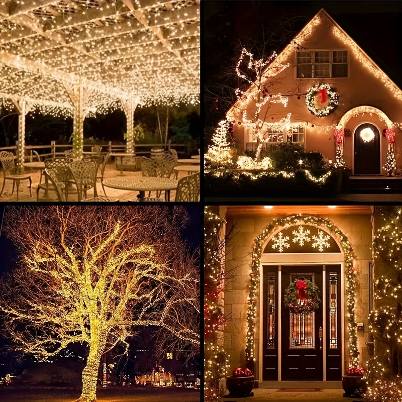 1pc Solar Outdoor Waterproof Fairy String Light Christmas Lights Copper ...