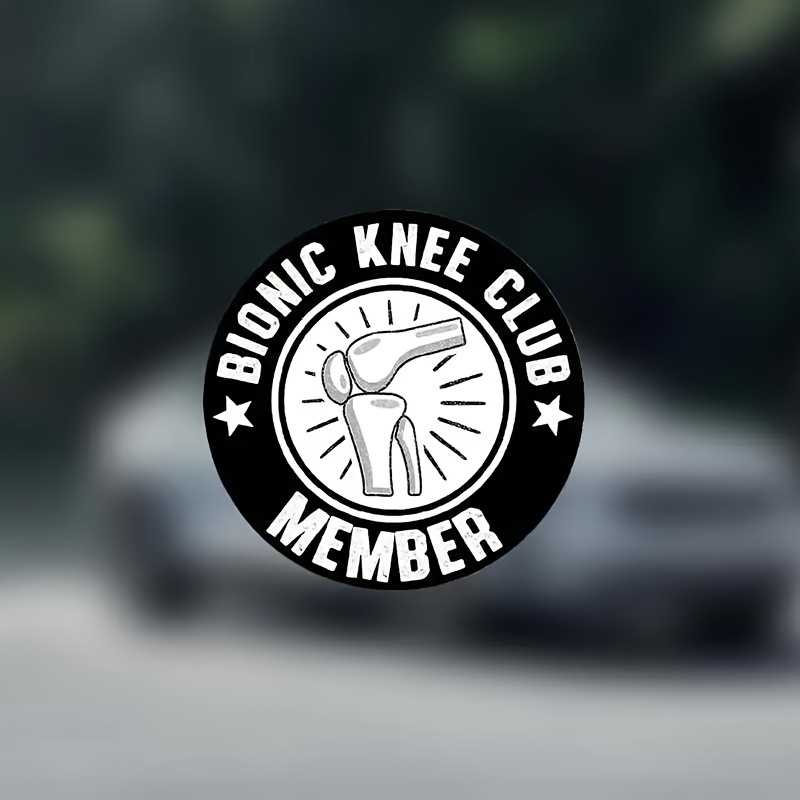 Member Decal Pvc Knee Replacement Awareness - Temu
