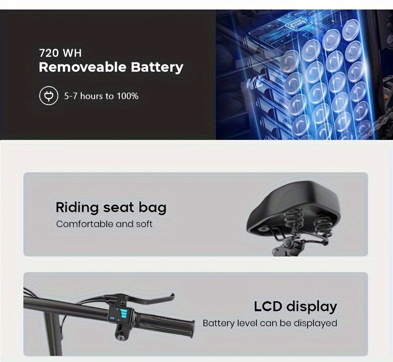 High Carbon Steel Body 48v Powerful Motor Tire 15ah Battery - Temu