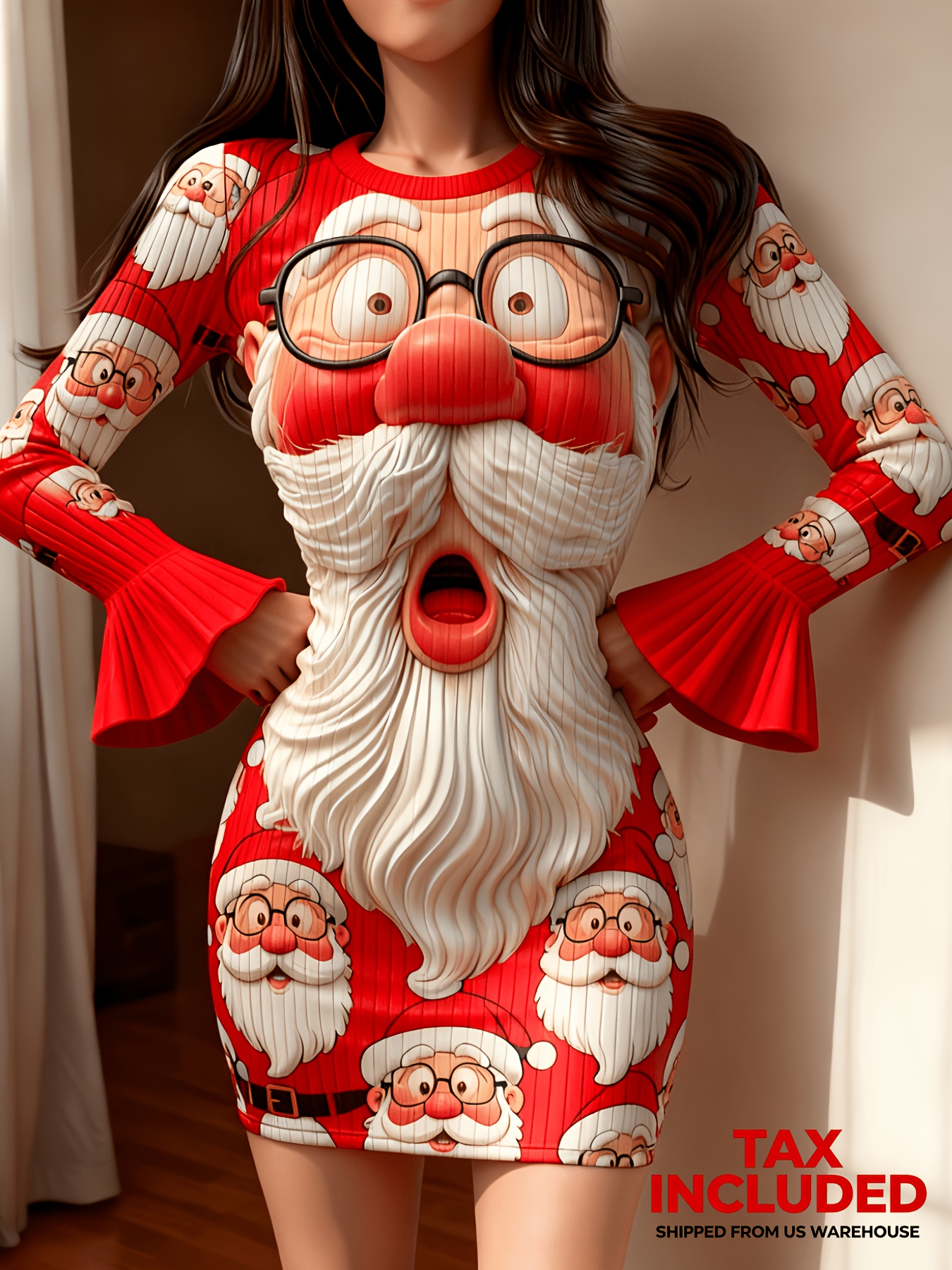 women christmas clothing sold on Temu United States