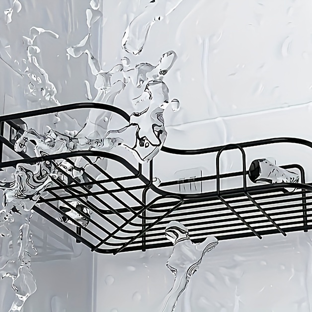 Corner Shower Caddy Wall Mounted Bathroom Shelf Organizer No Drill ...