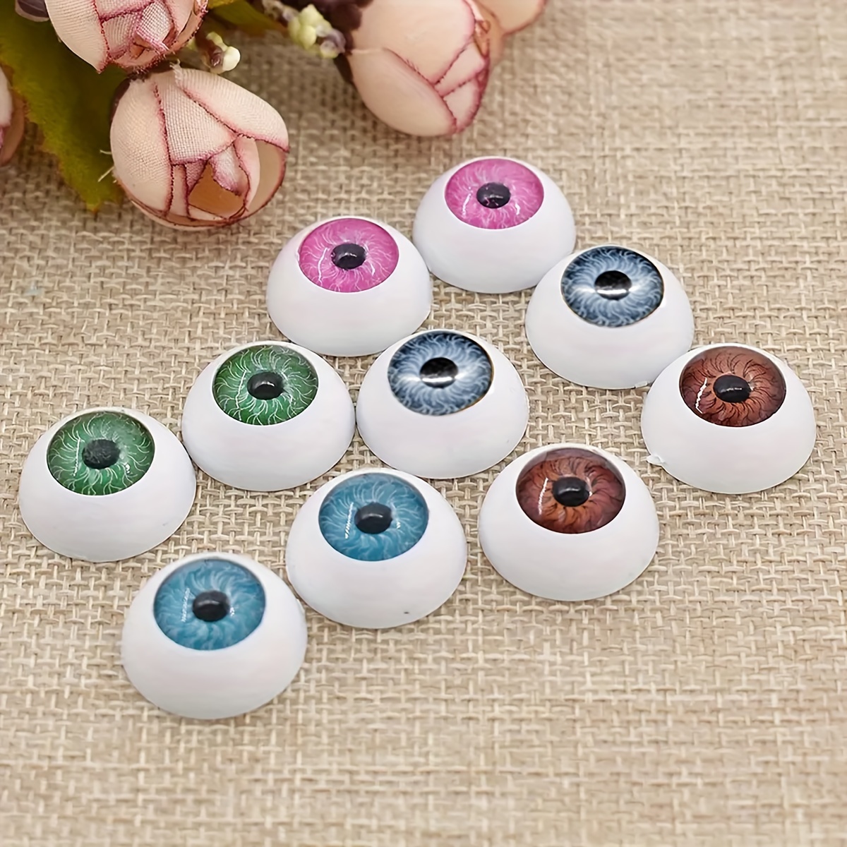 6 Colors Acrylic Eyeball Kit Diy - Temu Australia