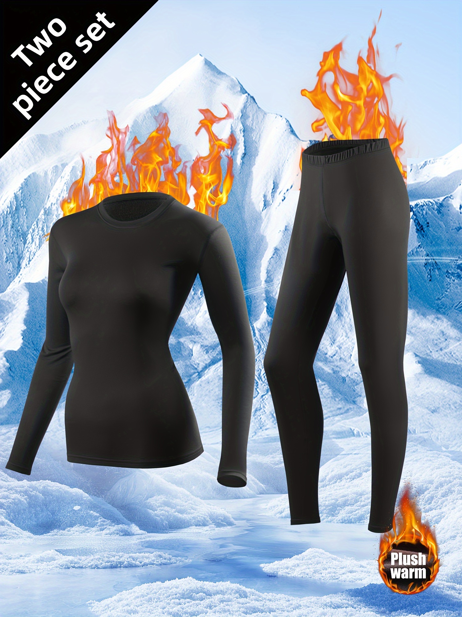 thermal underwear for women sold on Temu United States