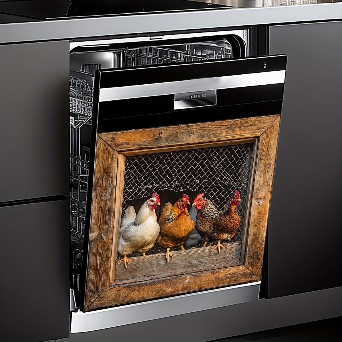 One Piece of Lifelike Rooster And Hen Wall Stickers – Iets van Alles by ...