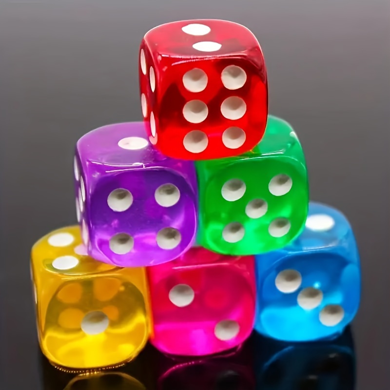 Translucent Polyhedral Dice Shaped Standard Size - Temu
