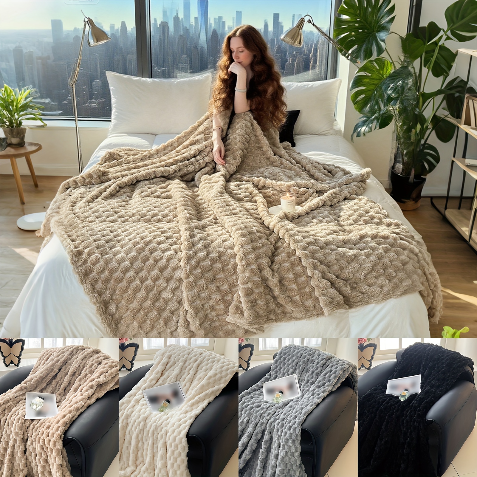 throws and blankets sold on Temu United States