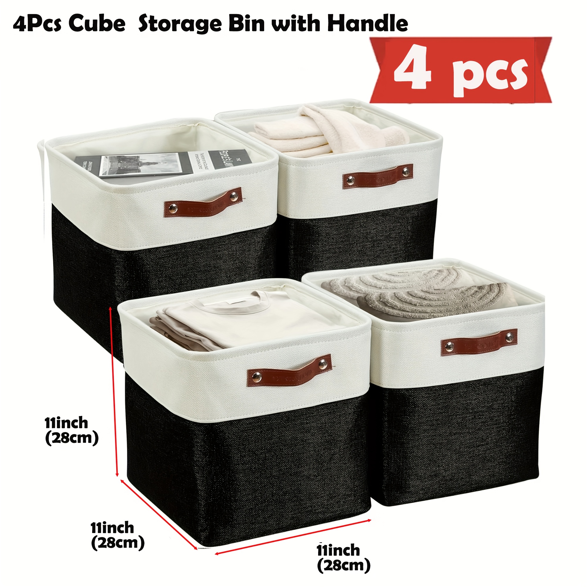 cube storage containers sold on Temu United States