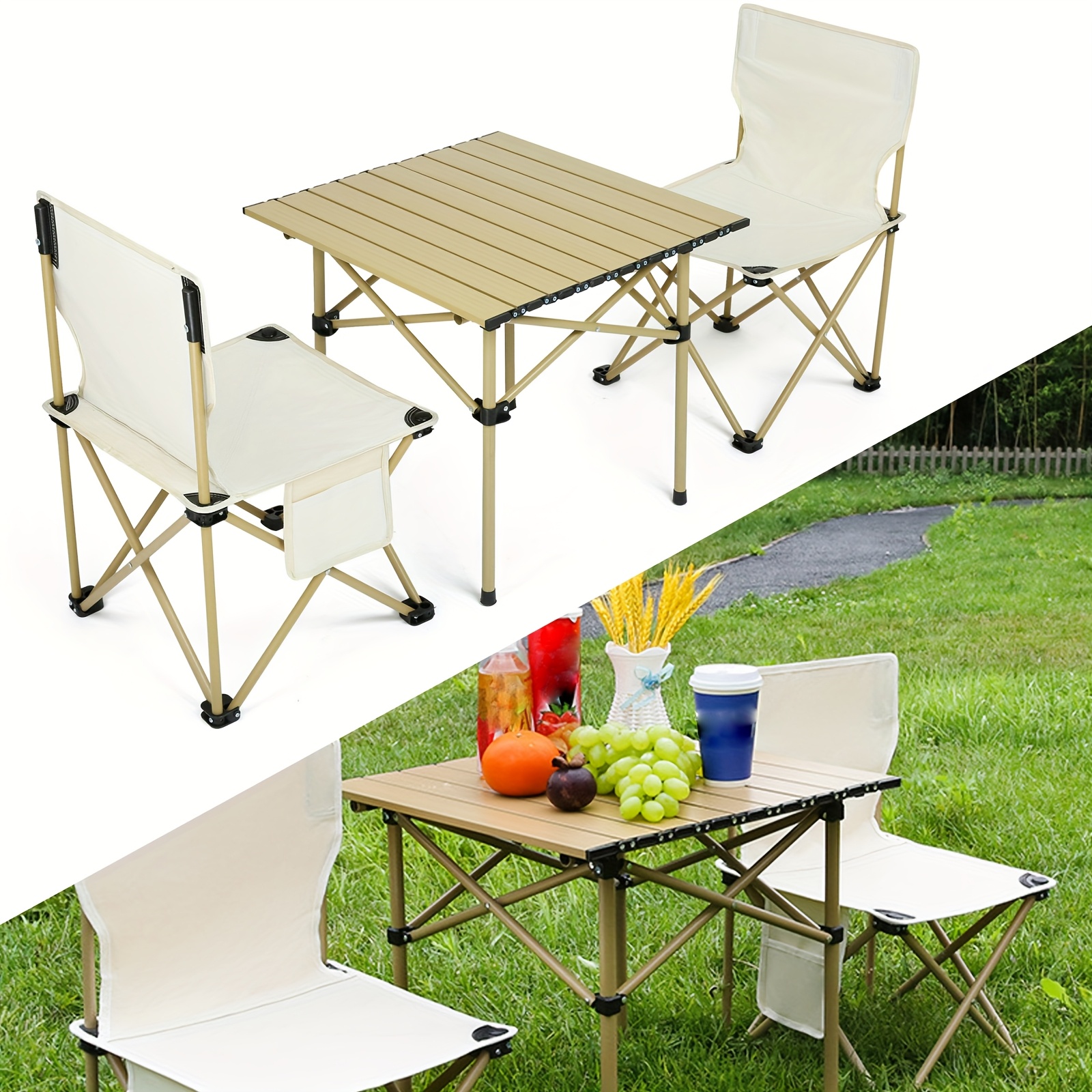 tables and chairs sold on Temu United States