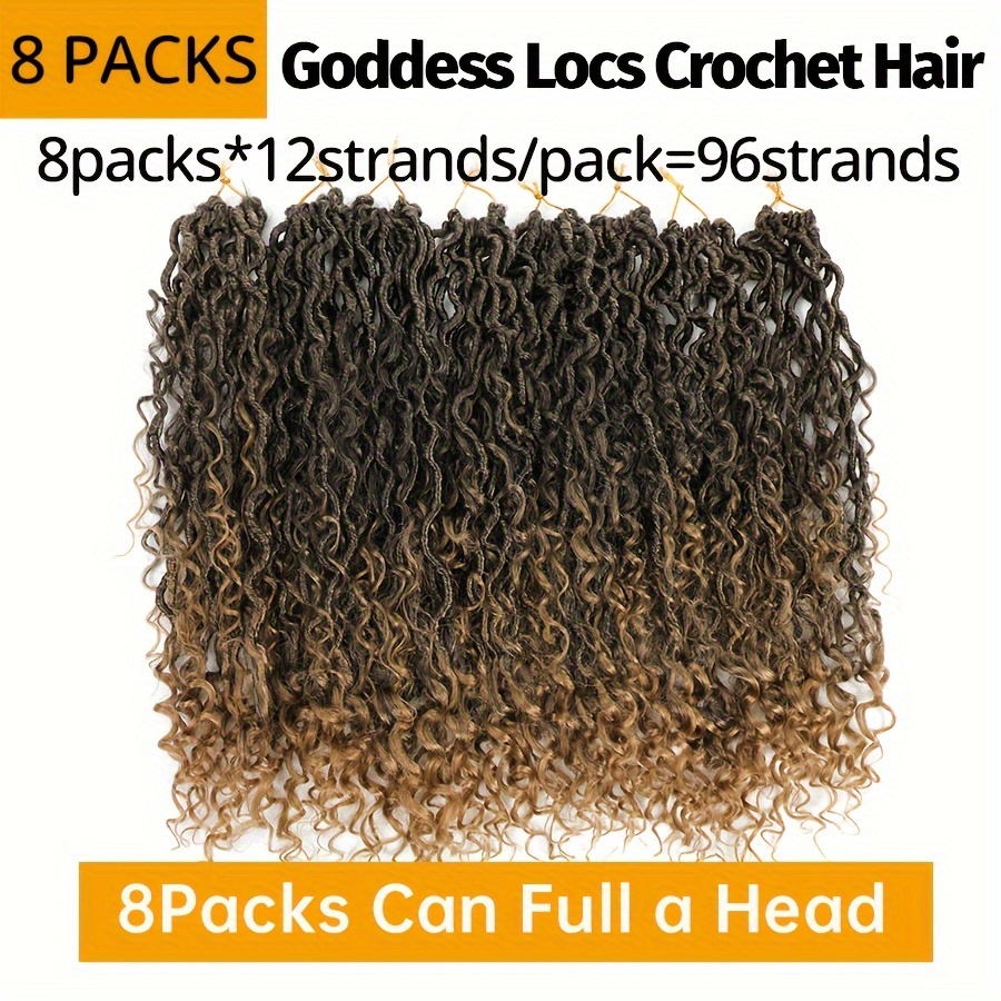 18 Zoll Göttin Locs Häkelhaar 8 Packungen Boho - Temu Germany