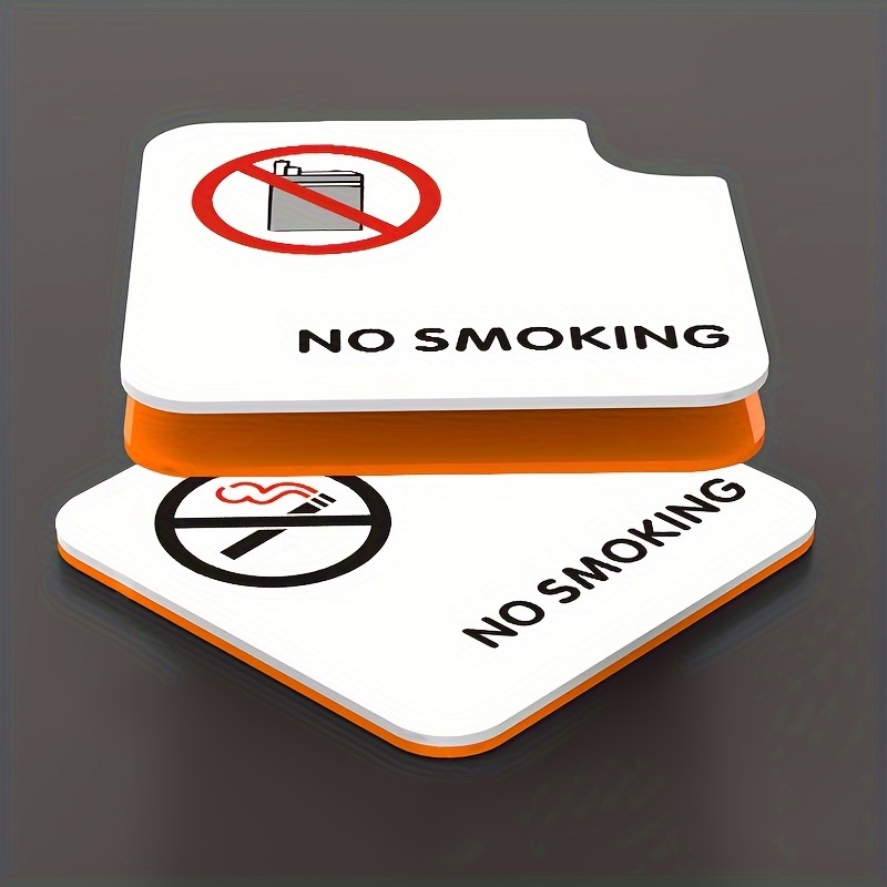 No Smoking Signs Acrylic Warning Signs Public Area Warning - Temu