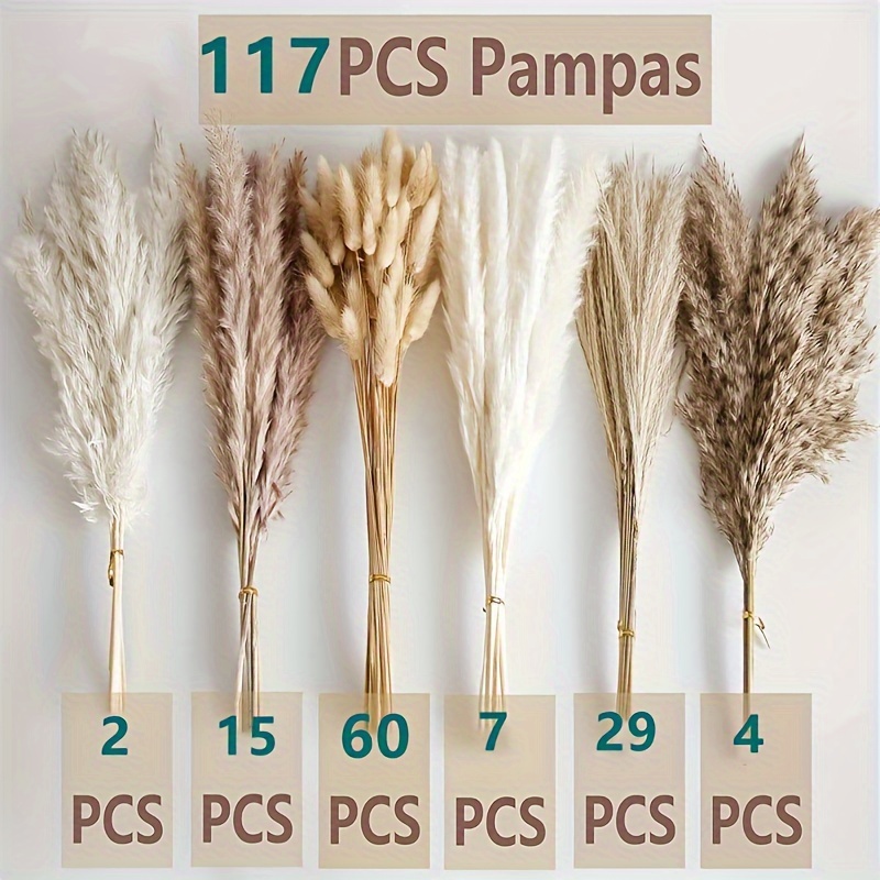 Boho Chic Decorative Grasses Grass Set Perfect Weddings Home - Temu