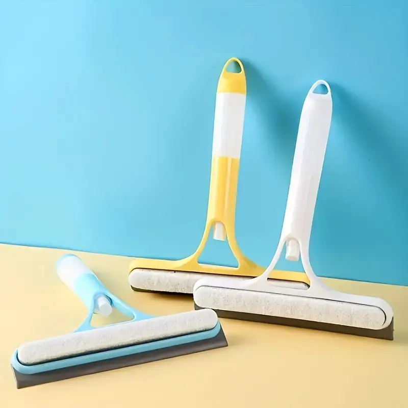 1pc 스크레이퍼 및 분무기가 포함된 3 In 1 유리 와이퍼 창 클리너 스프레이 세척 및 긁기용 다기능 휴 Temu