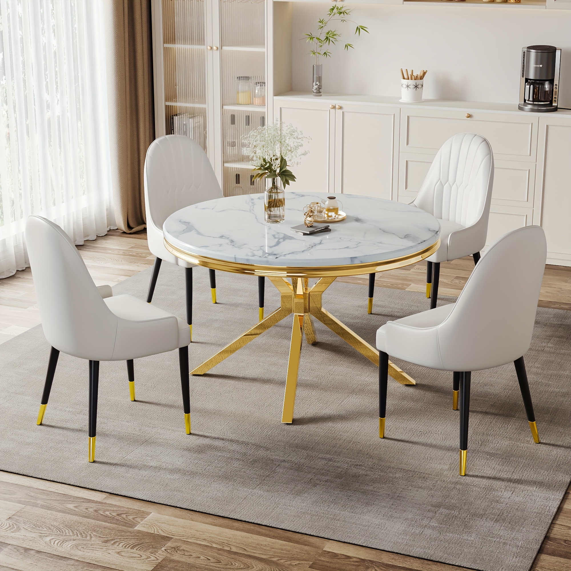 round dining table sold on Temu United States